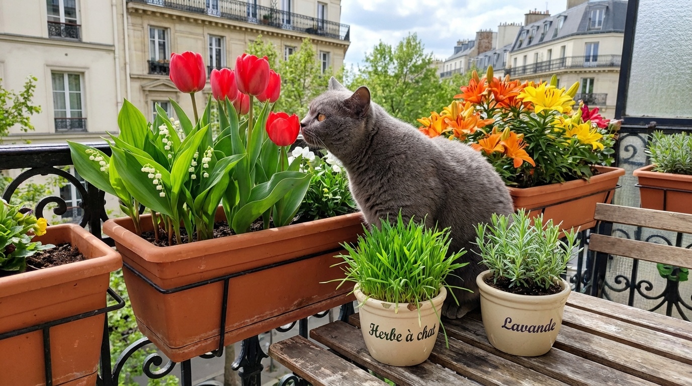 Vous avez un chat ? Ce réflexe avec les fleurs de votre balcon de ...