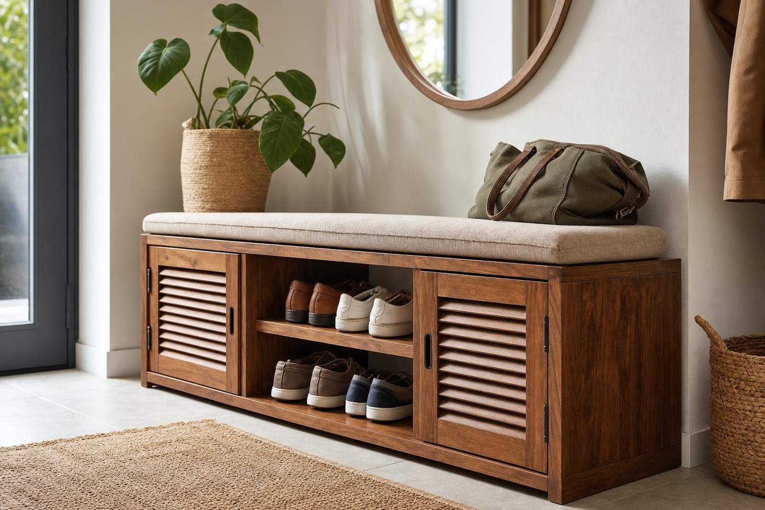 Ce projet DIY transforme un simple rangement en assise design qui cache ...